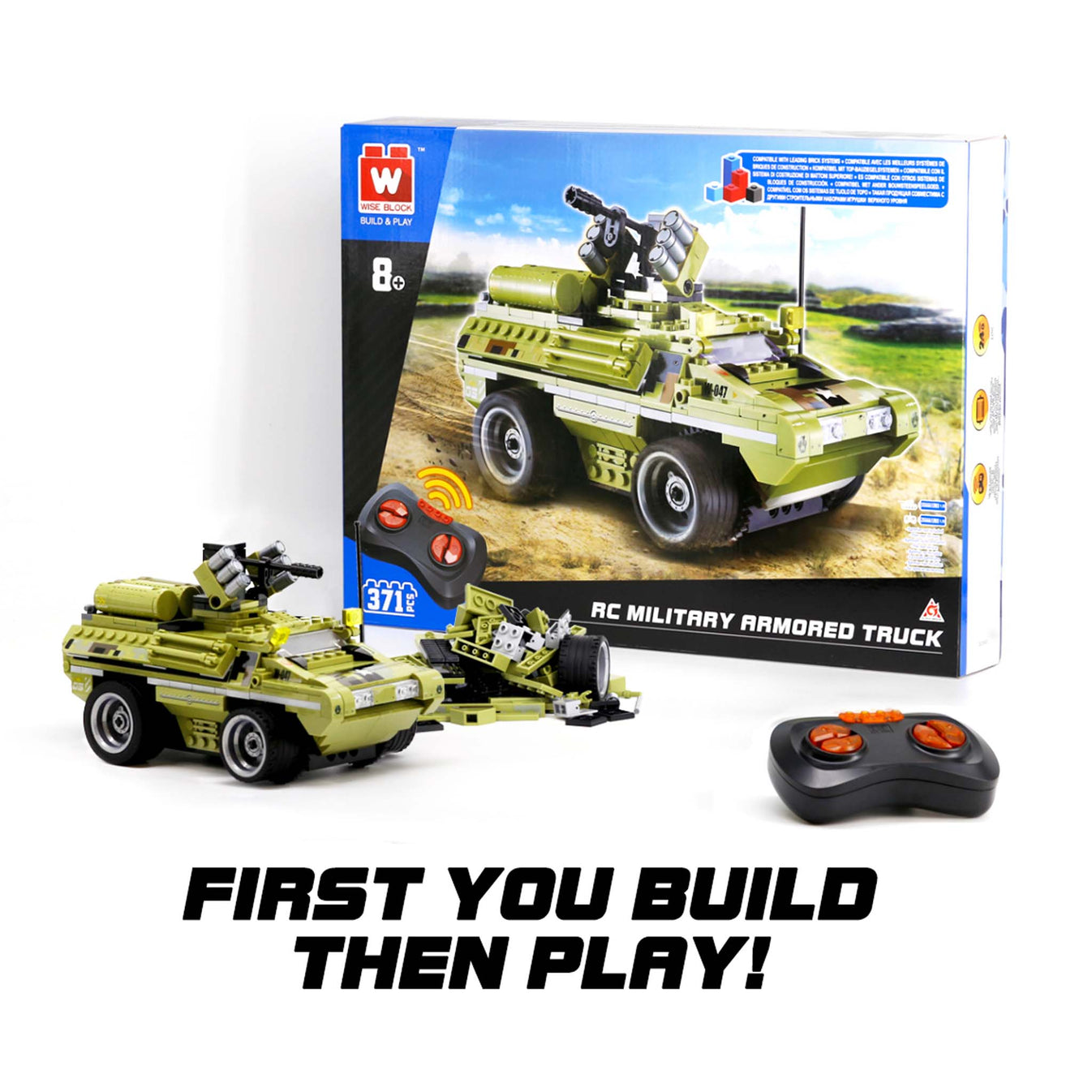 Wise Block Military Vehicle – STEM Building Set for Ages 8+ – Alpha Toys