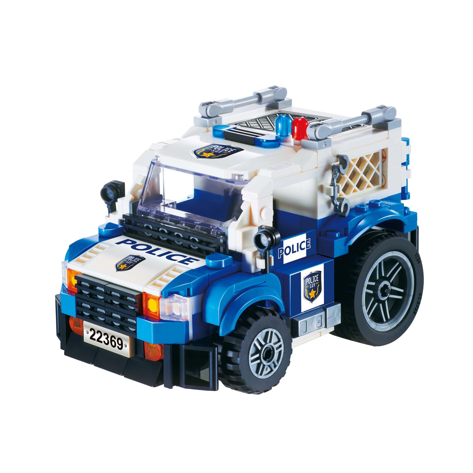 Wise Block Police Car – STEM Building Set for Ages 8+ – Alpha Toys