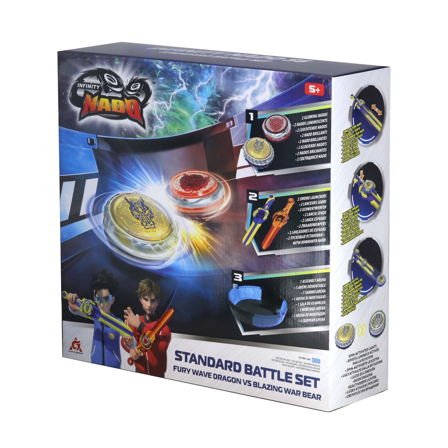 Infinity Nado Battle Set with Arena - Fury Wave Dragon vs Blazing War ...