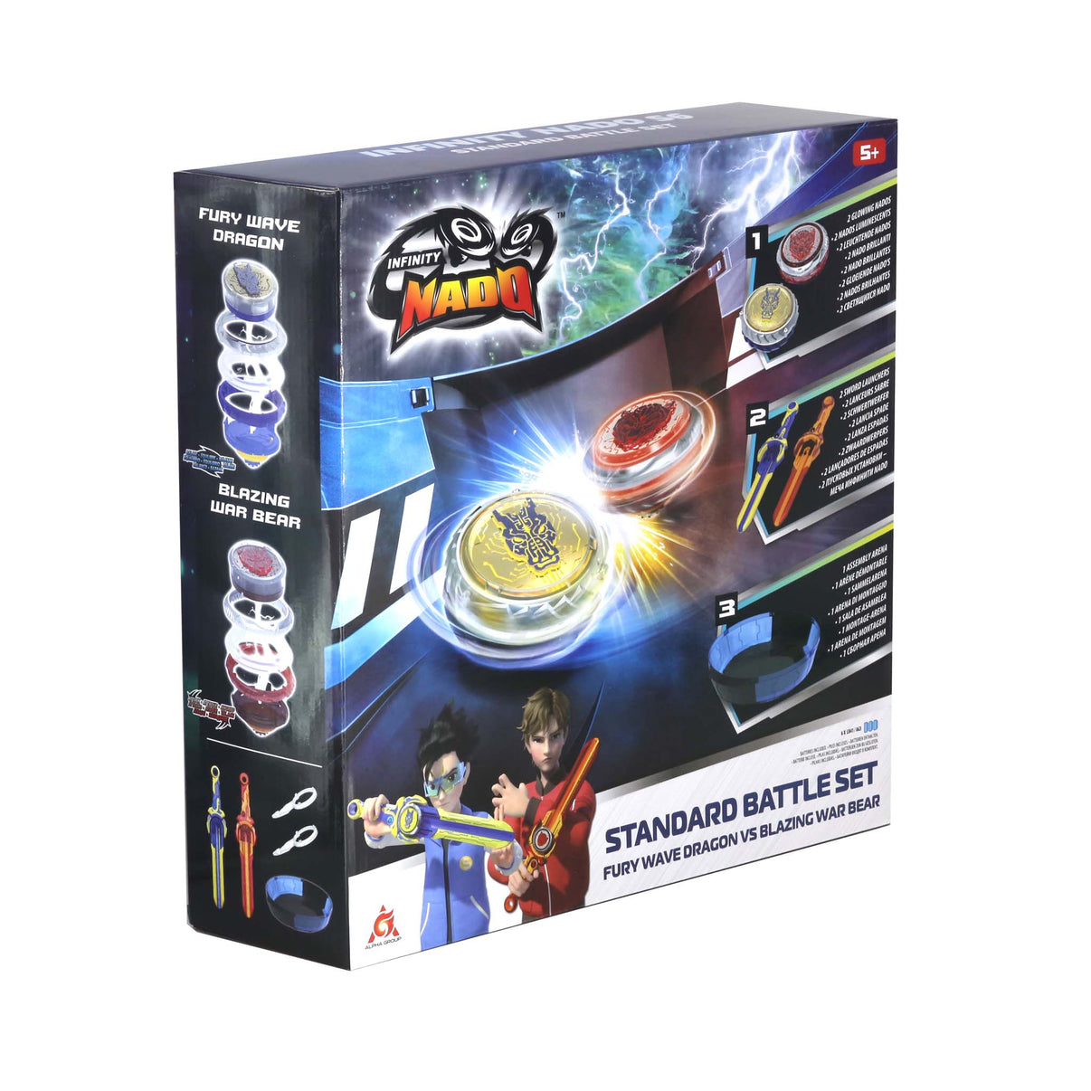 Infinity Nado Battle Set with Arena - Fury Wave Dragon vs Blazing War ...