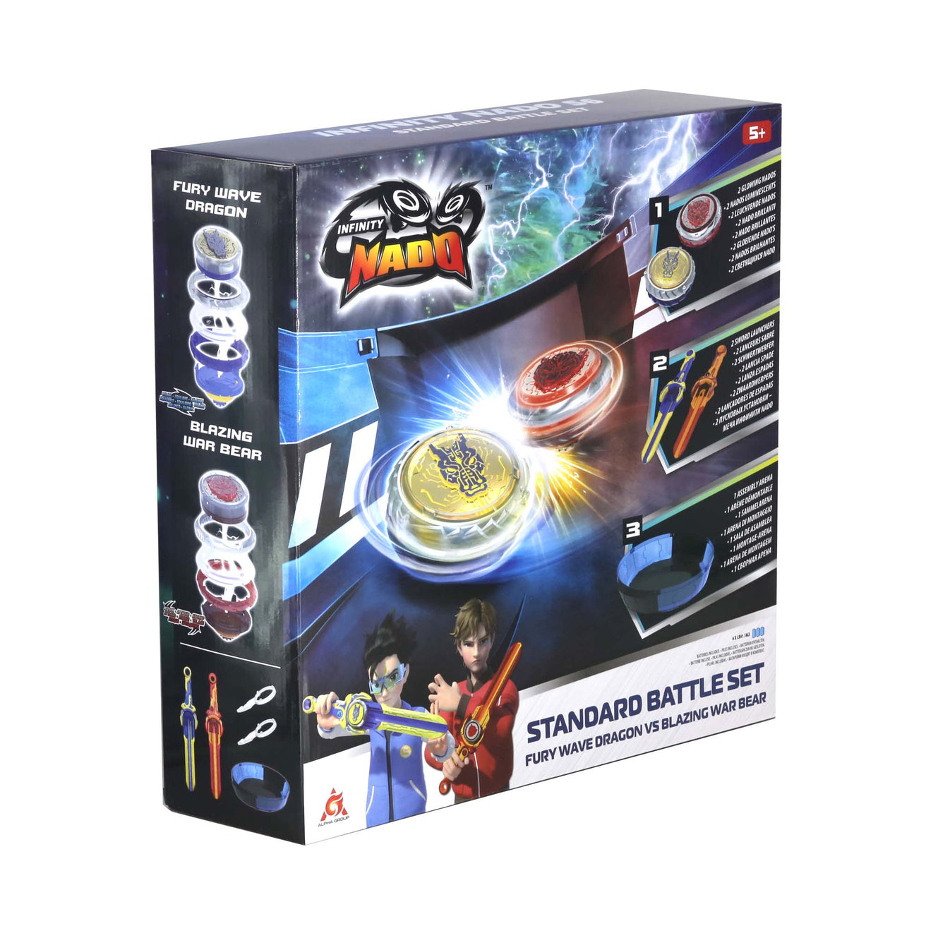 Infinity Nado Battle Set with Arena - Fury Wave Dragon vs Blazing War ...